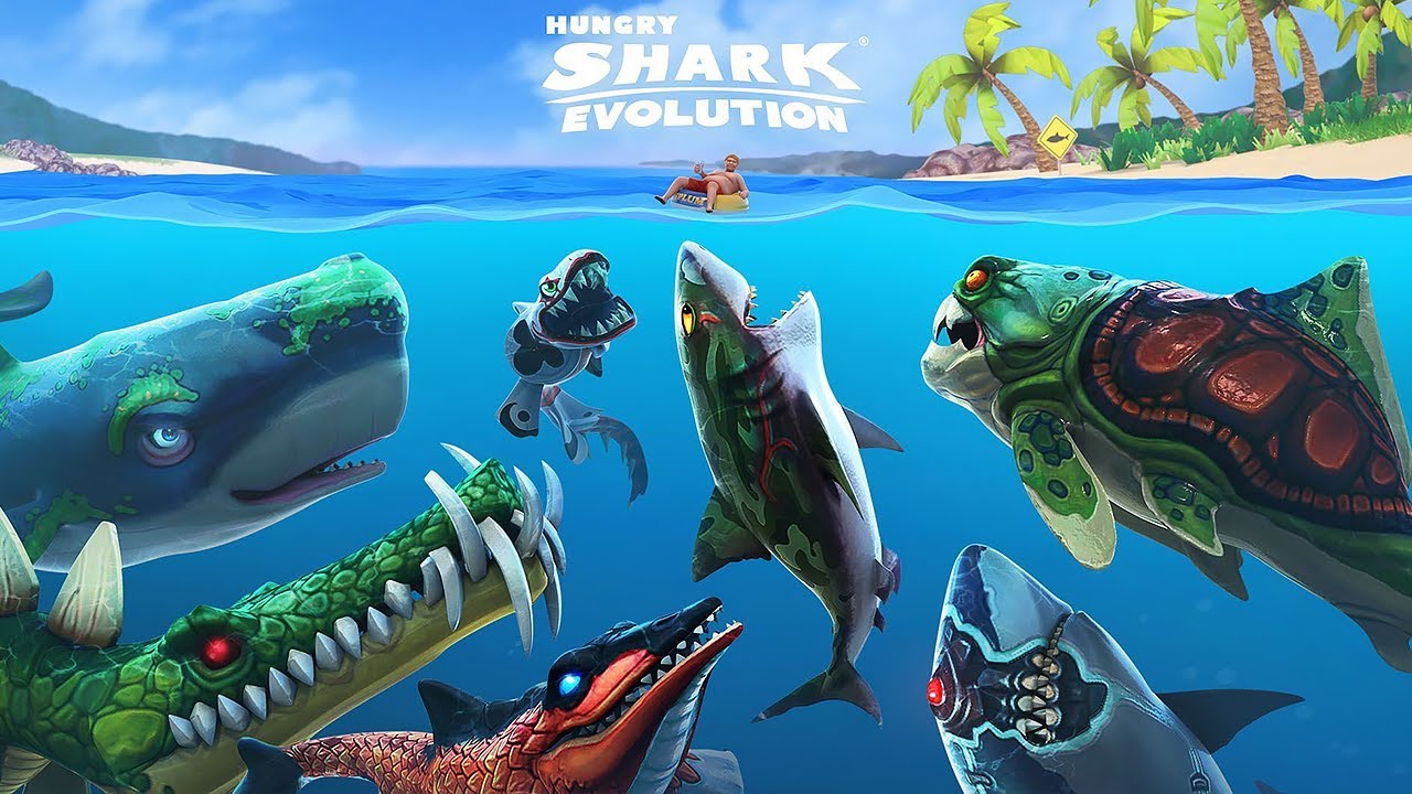 Hungry Shark Evolution - Behemoth Shark Unlocked Gameplay All 25 Sharks ...