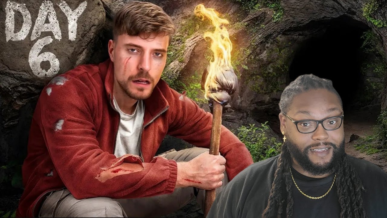 MR. BEAST 7 DAYS STRANDED IN A CAVE QUAE REACTS - YouTube