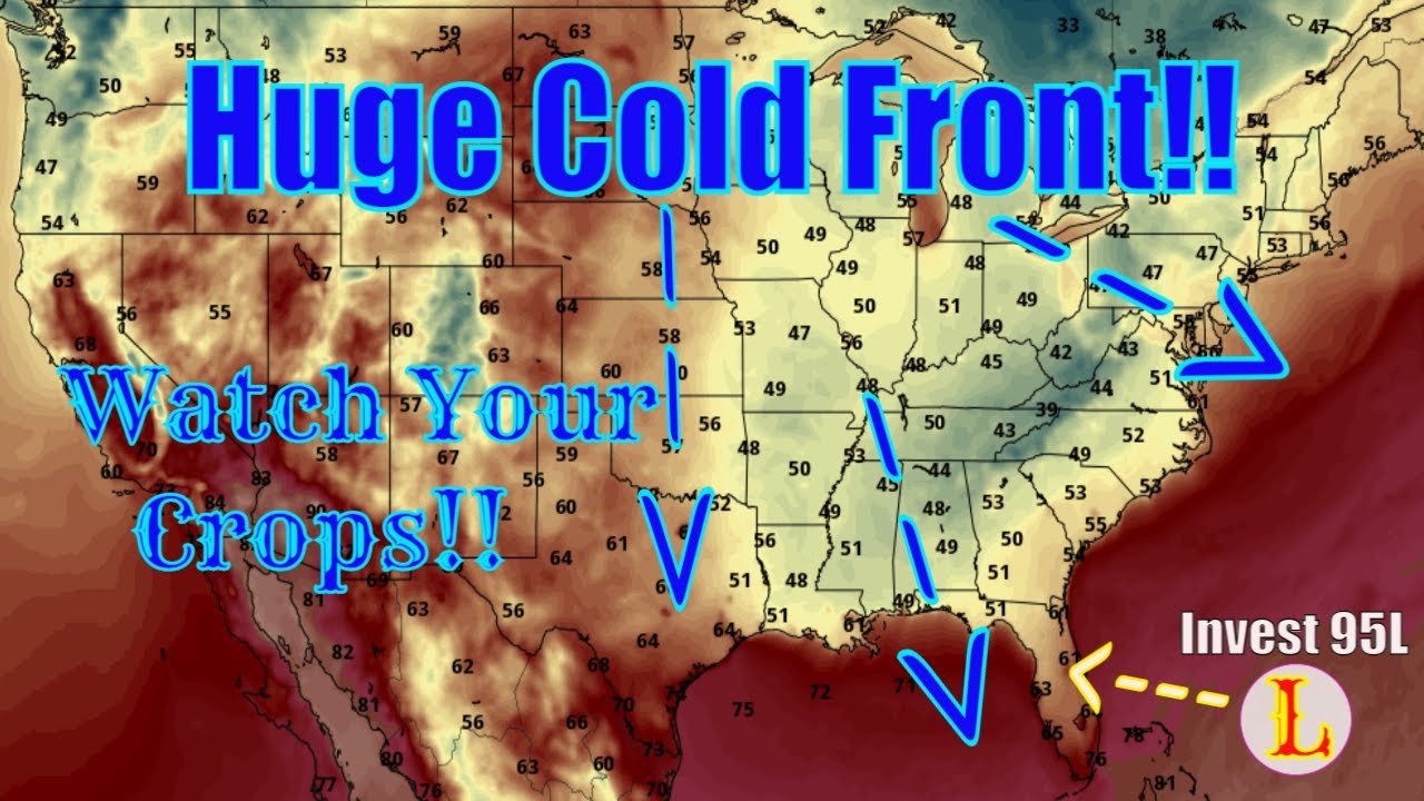 Huge Cold Front Coming! Invest 95L Tropical Update Today! - The ...