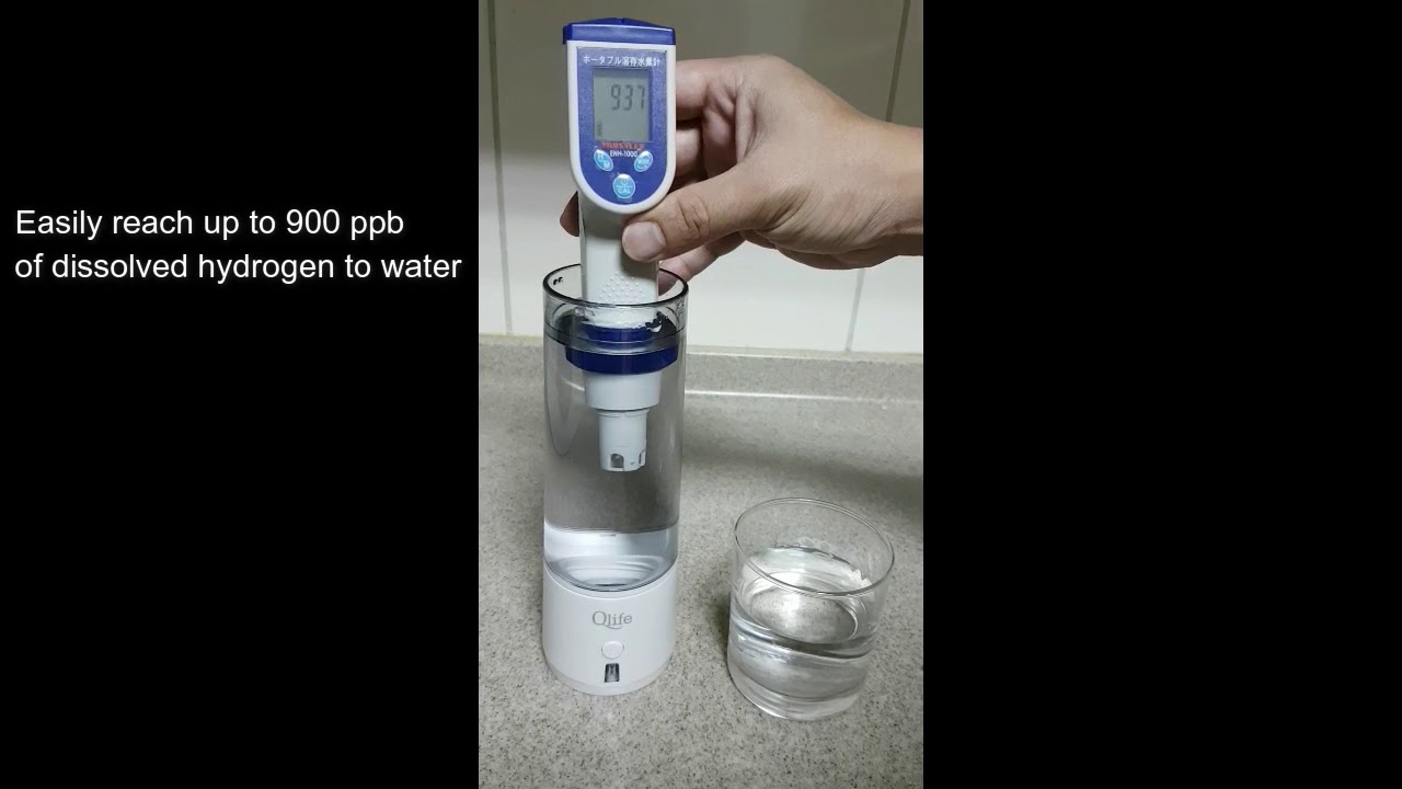 Q-Cup Hydrogen Rich Infuser Water Test by QLife - YouTube