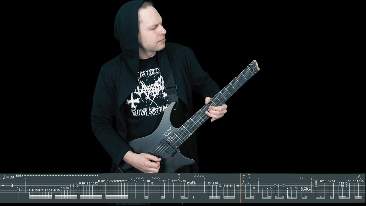 Mayhem - Freezing Moon Solo With Guitar Tabs - YouTube
