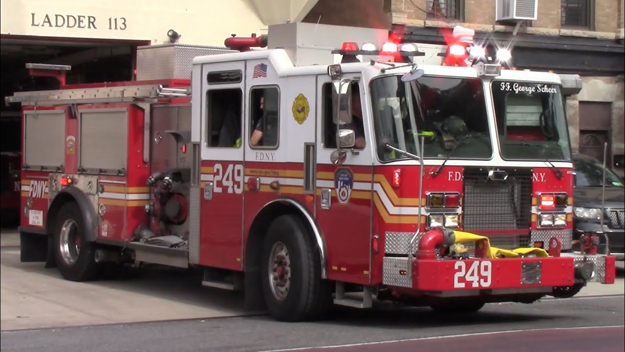 FDNY Engine 249 responding - YouTube