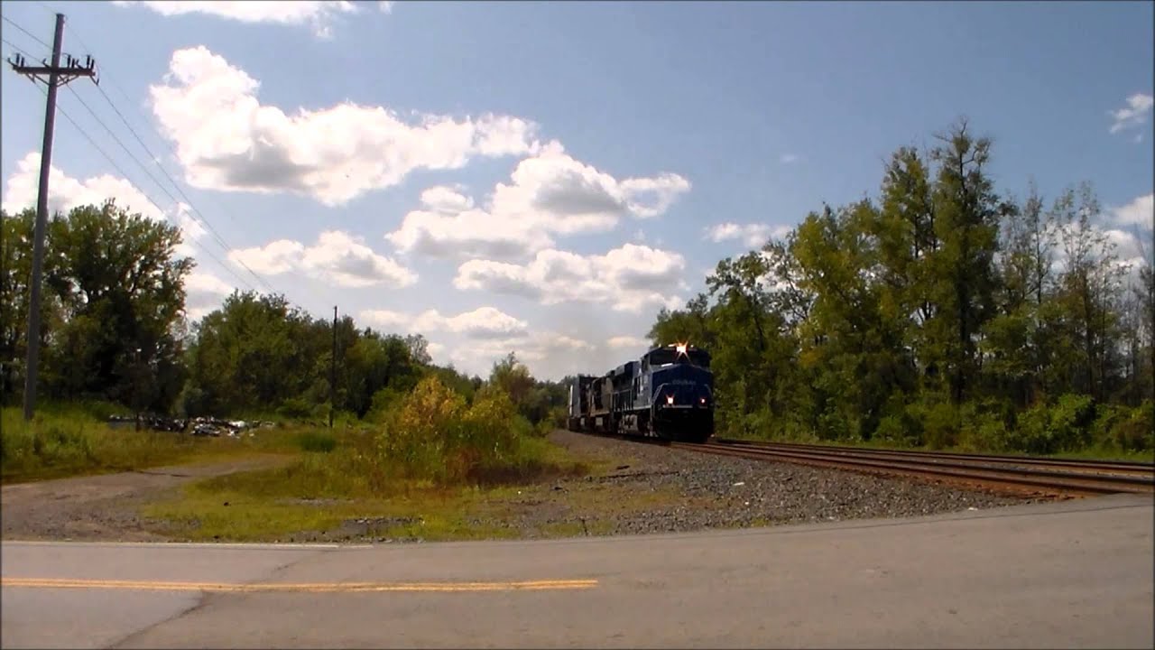 Conrail Heritage: Night & Day on the CSX in New York (HD) - YouTube