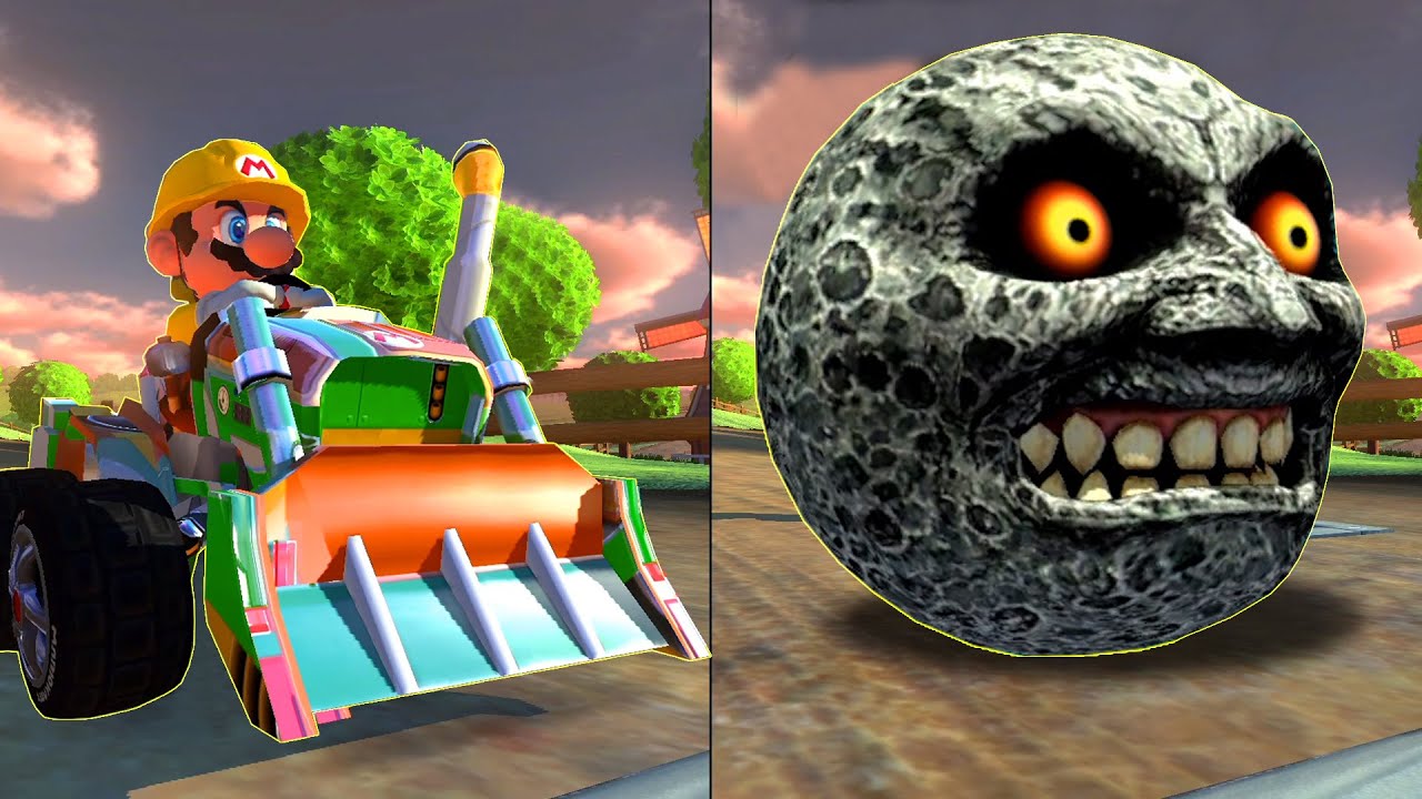 Mario Kart 8 Deluxe - Mario & The Moon in Mushroom Cup (2 Player)|The ...