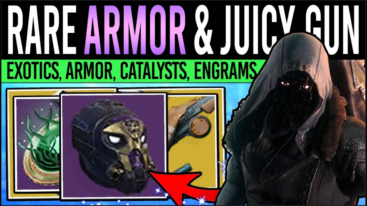 Destiny 2: RARE XUR ARMOR & MUST HAVE EXOTIC! Xur Weapons, Armor ...
