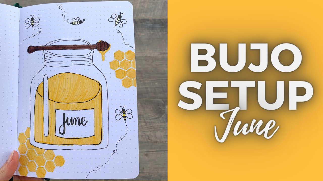 BUJO SETUP JUNE 2020 | Plan With Me Bullet Journal June 2020 | Honey ...
