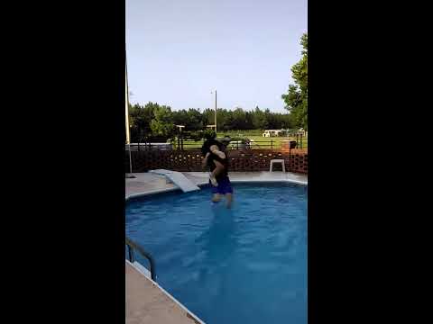 Darius in pool - YouTube