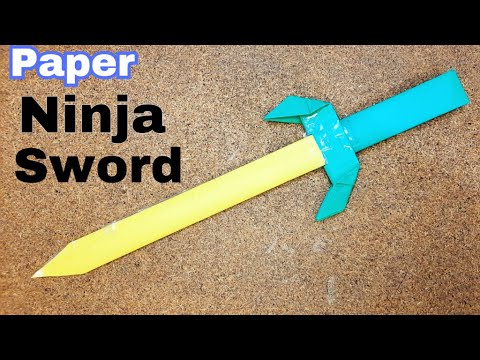 How To Make a Paper Sword - Easy Ninja Sword Origami - YouTube
