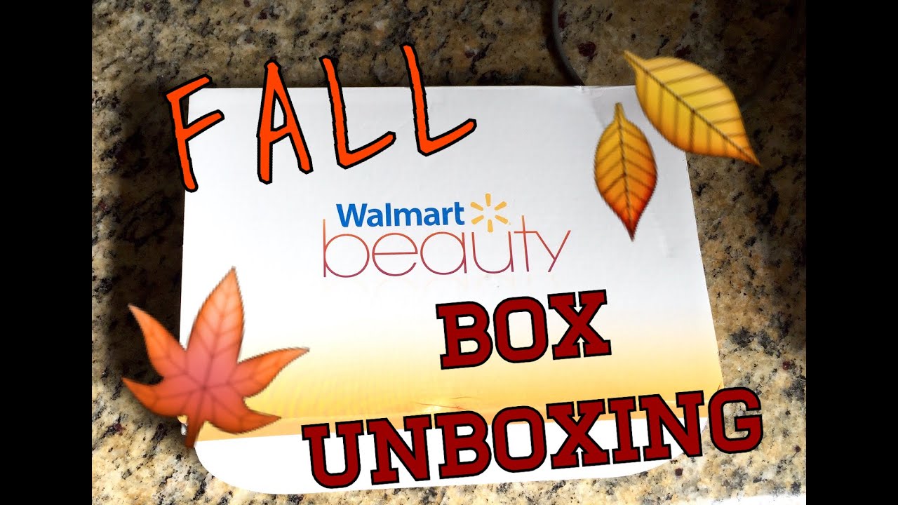Fall Walmart Beauty Box Unboxing - YouTube