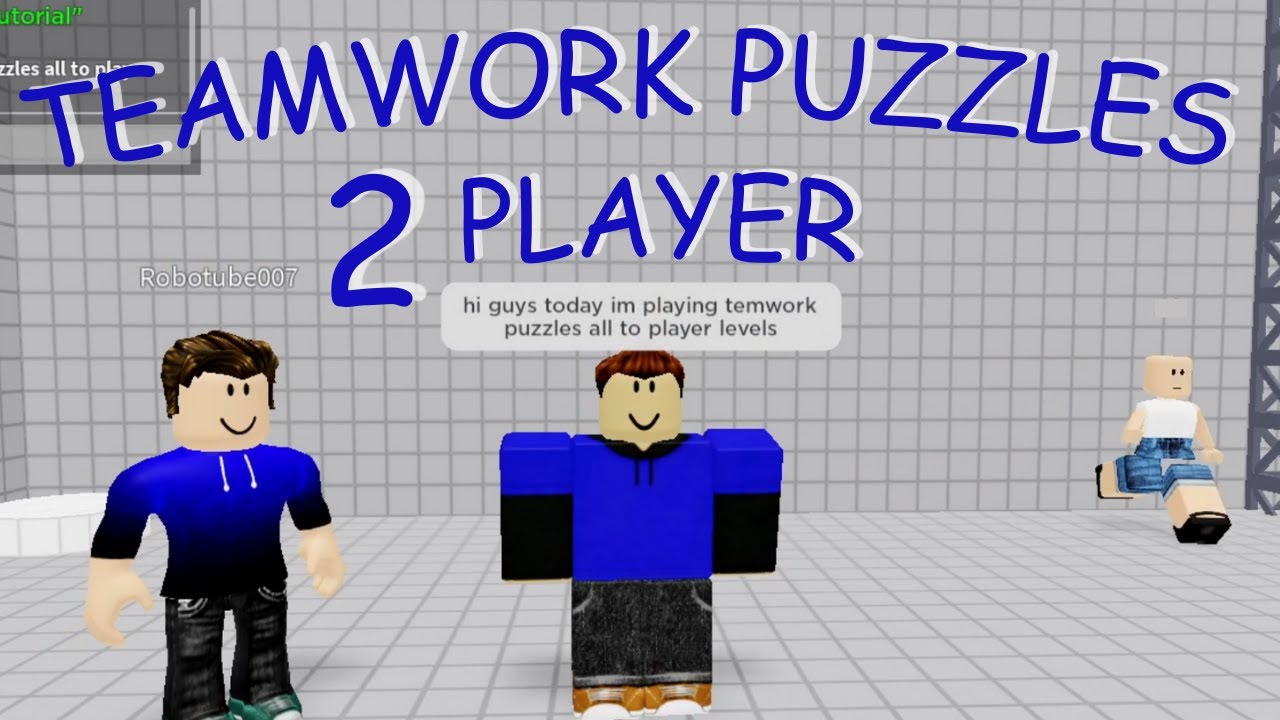 Teamwork puzzles All 2 player levels Roblox - YouTube