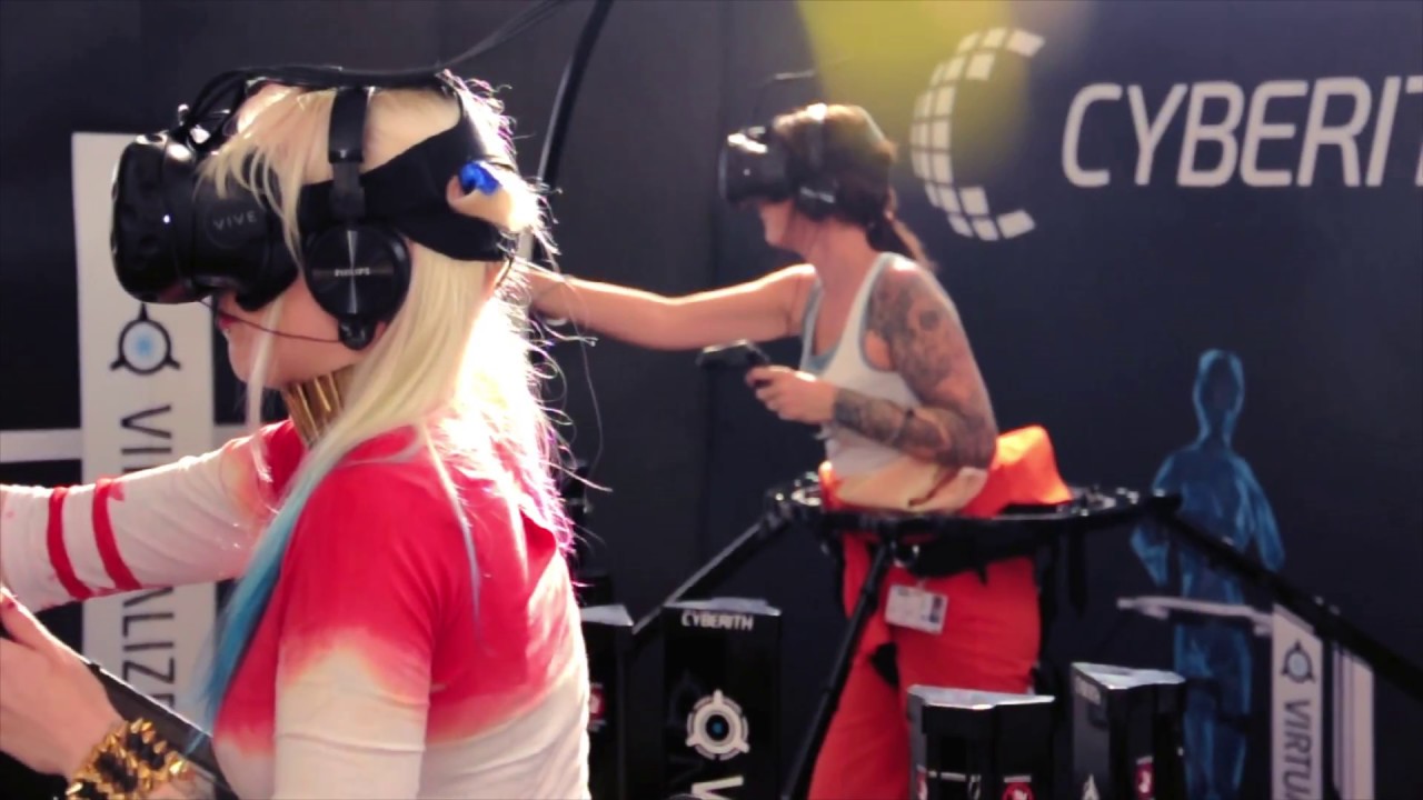 Cyberith Virtualizer Virtual Reality Multiplayer The Art Of Fight Intense Warfare - YouTube