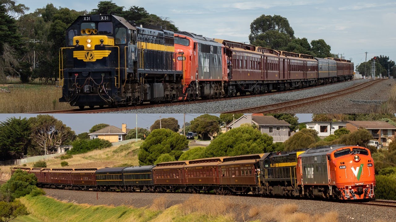 VR X31 & V/Line A66 on Warrnambool Royal Trian Shuttles to Boorcan- 4/3 ...