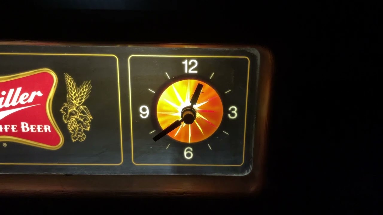 Miller High Life clock - YouTube