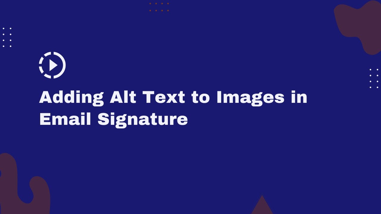 Adding Alternative Text to Signature Images with Bybrand editor - YouTube