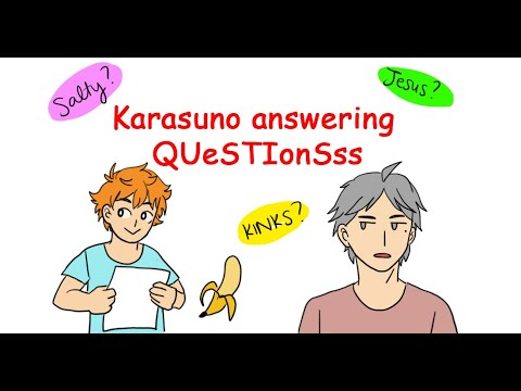karasuno aNswERs QUESTIONS!!!! - haikyuu - YouTube