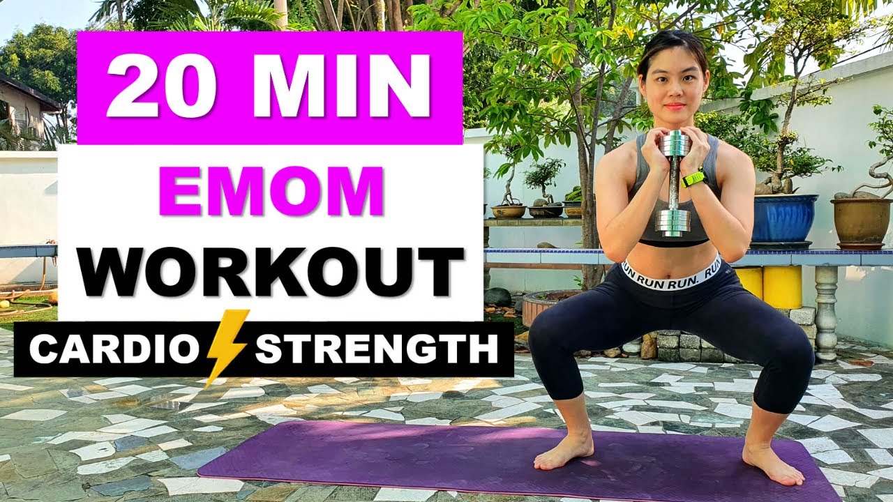 20 MIN EMOM CARDIO & STRENGTH I ADVANCED LEVEL - YouTube