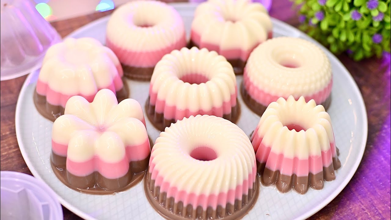 Puding Neopolitan yang sangat cantik - YouTube