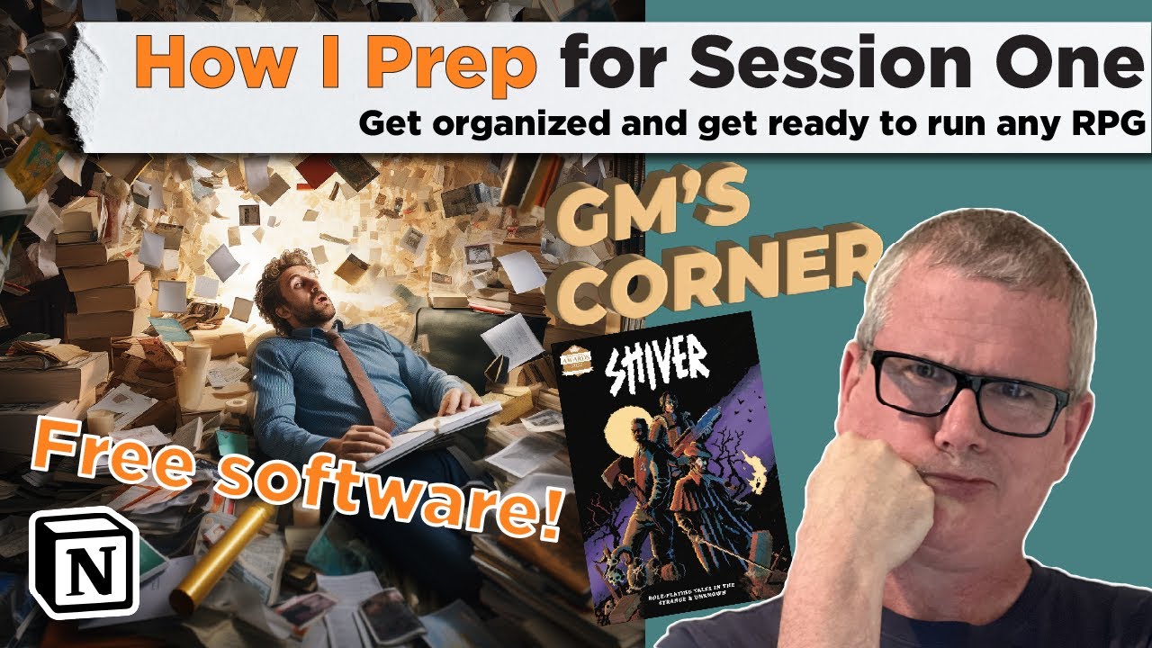 RPG Prep for Session ONE - How I get Organized - YouTube