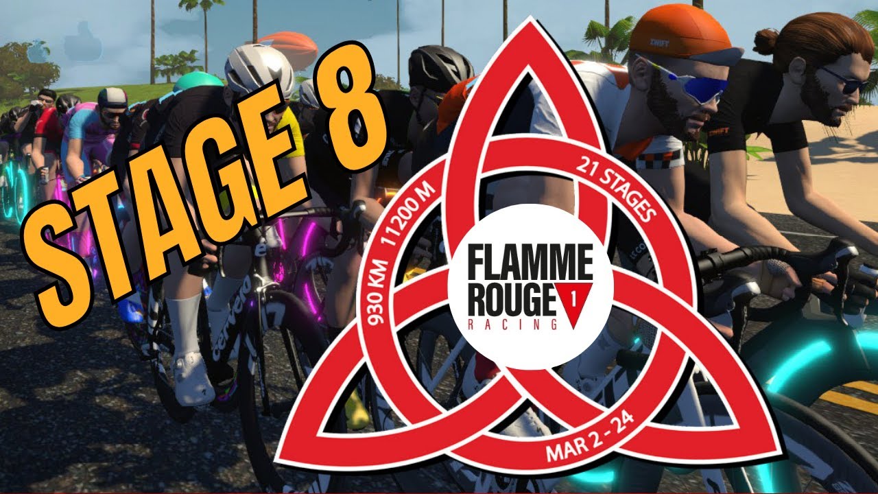 Flamme Rouge Racing Stage stage 8 Tire Bouchon Race - YouTube