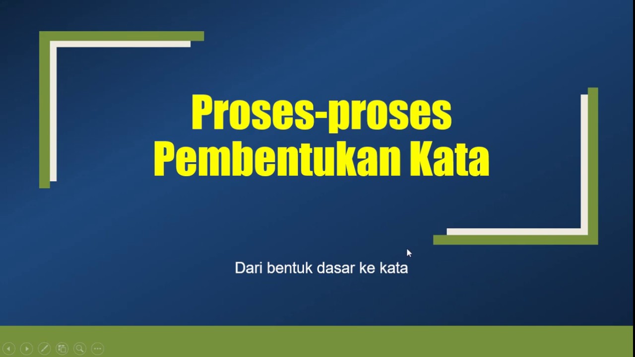 Mengenal Proses-proses Pembentukan Kata (Morfologis) - YouTube
