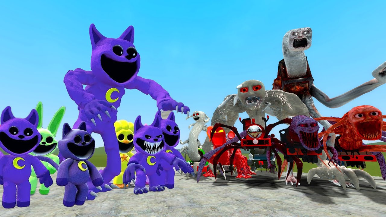 CATNAP SMILING CRITTERS POPPY PLAYTIME CHAPTER 3 VS CURSED THOMAS AND ...