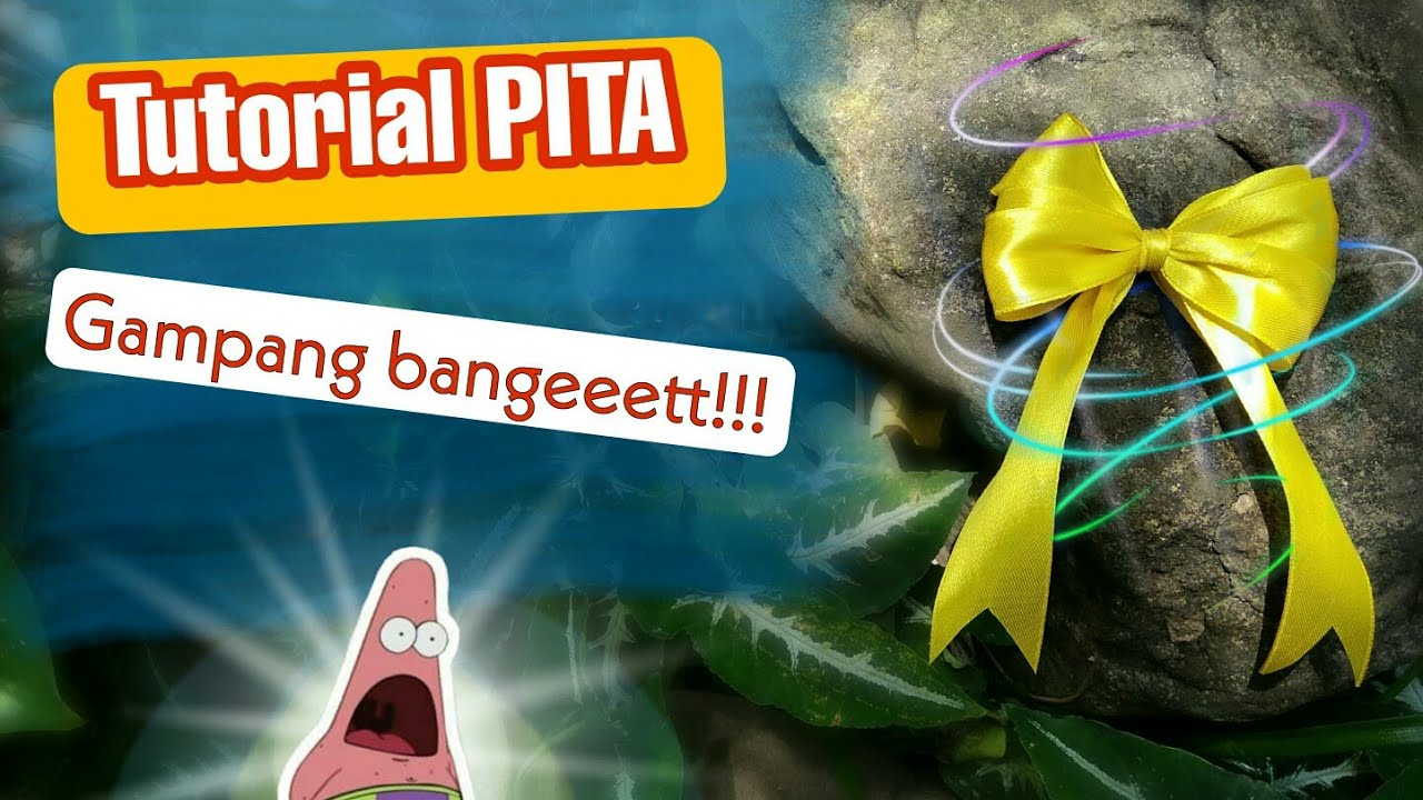 Tutorial PITA simpel dan gampang banget// membuat pita dari pita satin ...