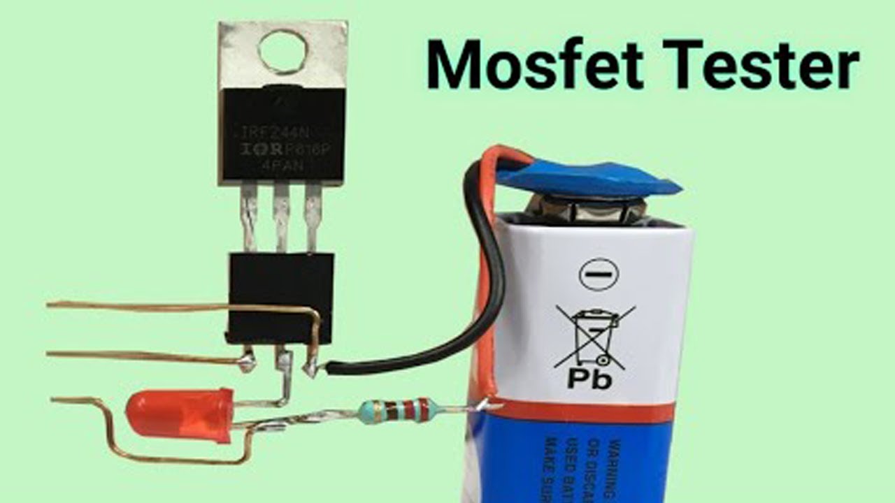 Simple mosfet tester circuit - YouTube