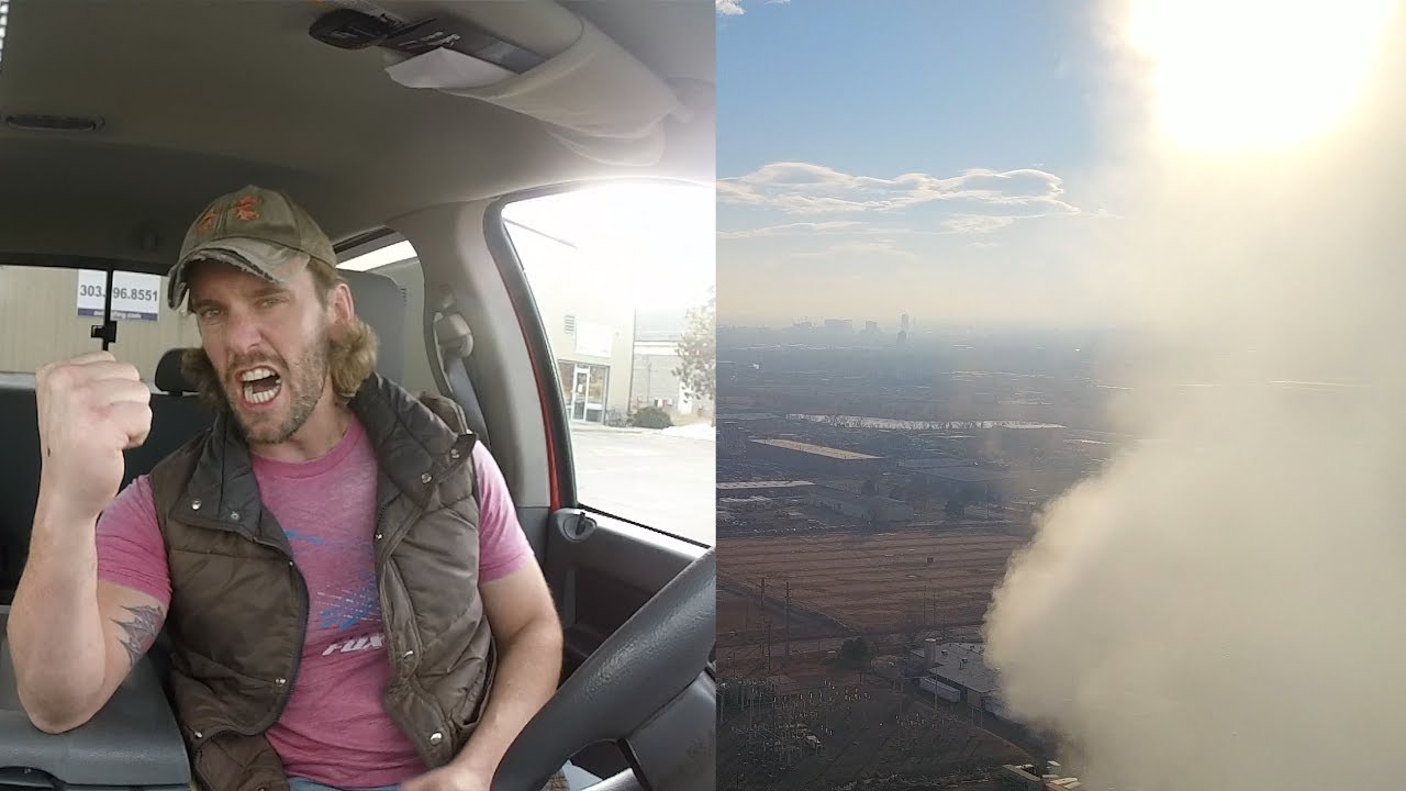 Flying Through Steam From Cherokee Power Plant - Denver - YouTube
