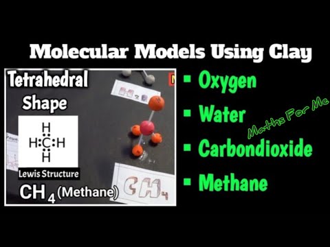 Molecular model using clay | ball and stick model chemistry | Maths For ...