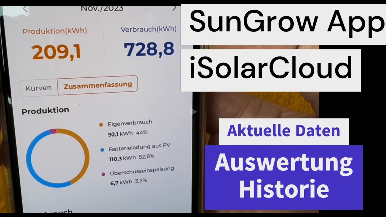 Erklärt: iSolarCloud App für Deine SunGrow PV-Anlage - YouTube