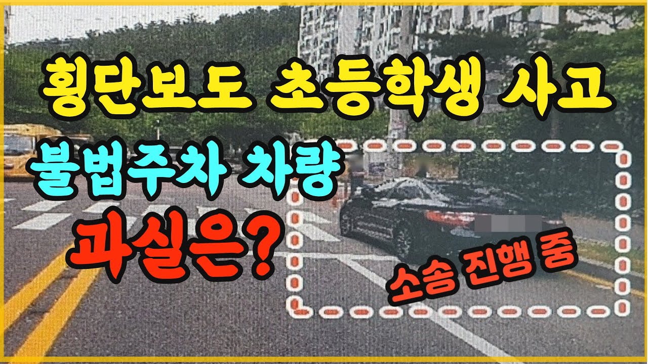 11118회 횡단보도 불법 주차 차량 때문에 초등학생과 사고 불법 주차 차량은 책임이 없나요 획기적인 판결을 기대합니다