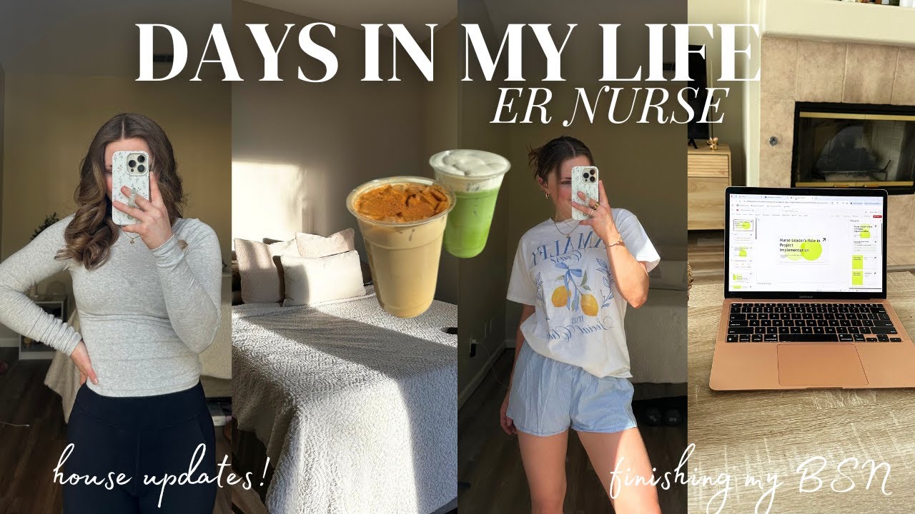 ER NURSE days in my life: 12 hour shift, wellness day, house updates ...