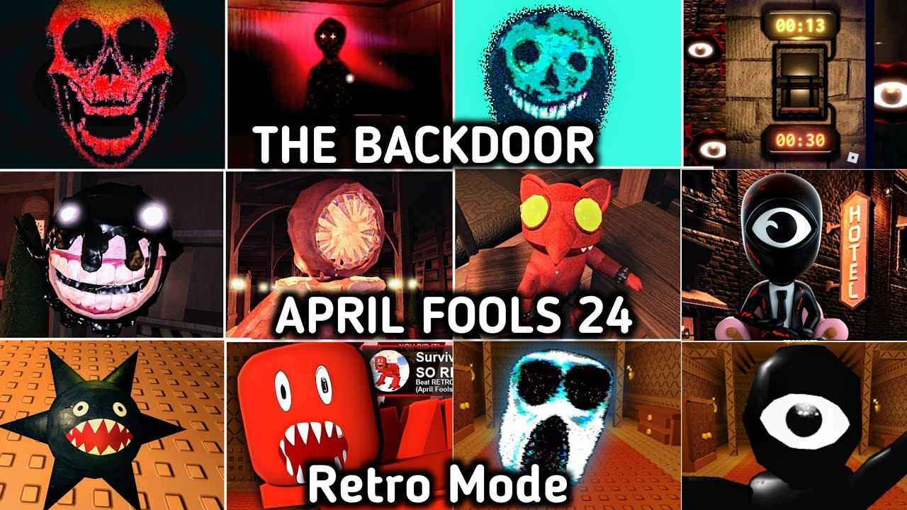 DOORS The Backdoor Vs DOORS April Fools 2024 Vs DOORS Retro Mode All ...