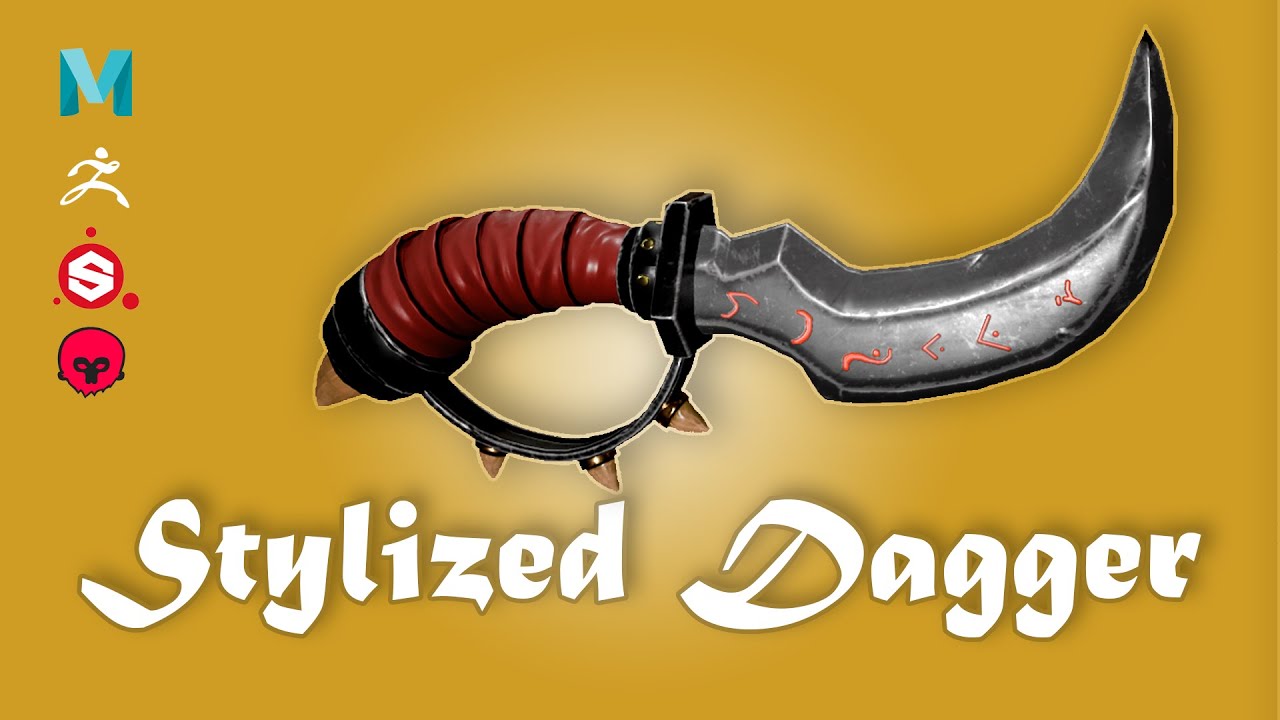 Stylized Dagger | Timelapse | Weapon | Zbrush | Maya - YouTube