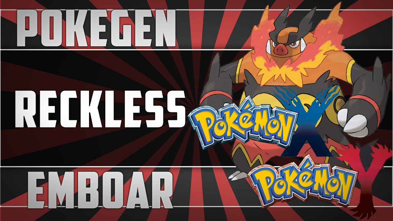 How To Pokegen Reckless Emboar In Pokemon X and Y HD Remake - YouTube