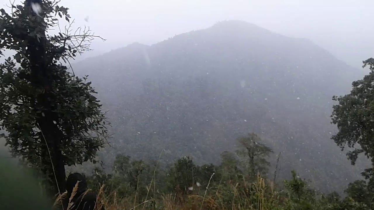 Snow fall in fulchoki - YouTube