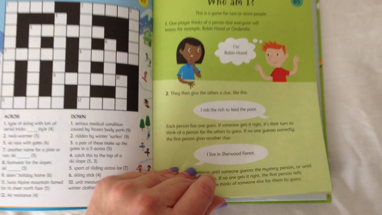 Usborne Travel Games Pad - YouTube