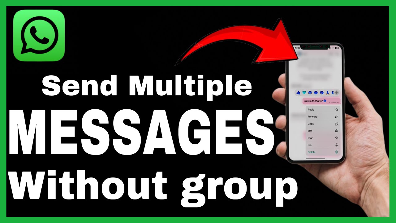 Efficient Messaging: Send WhatsApp Messages to Multiple People Without Creating a Group! - YouTube