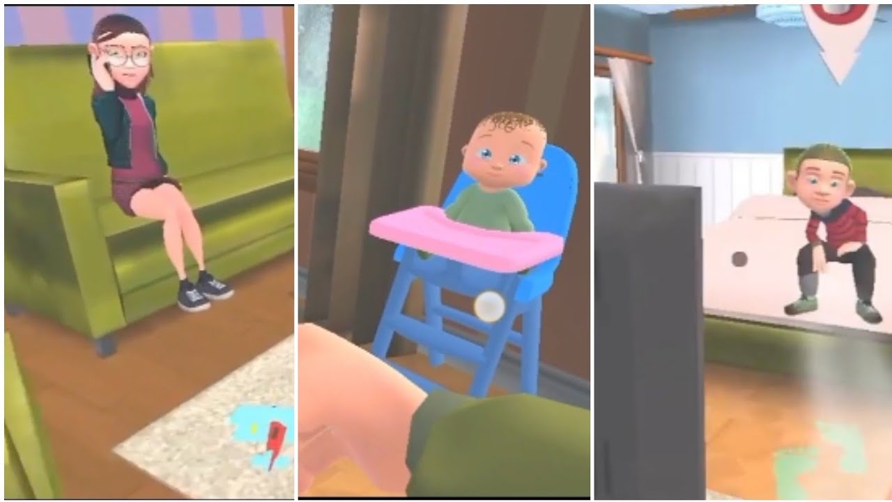 Part 2 Mother simulator| Cute Baby and Family simulator game review ...