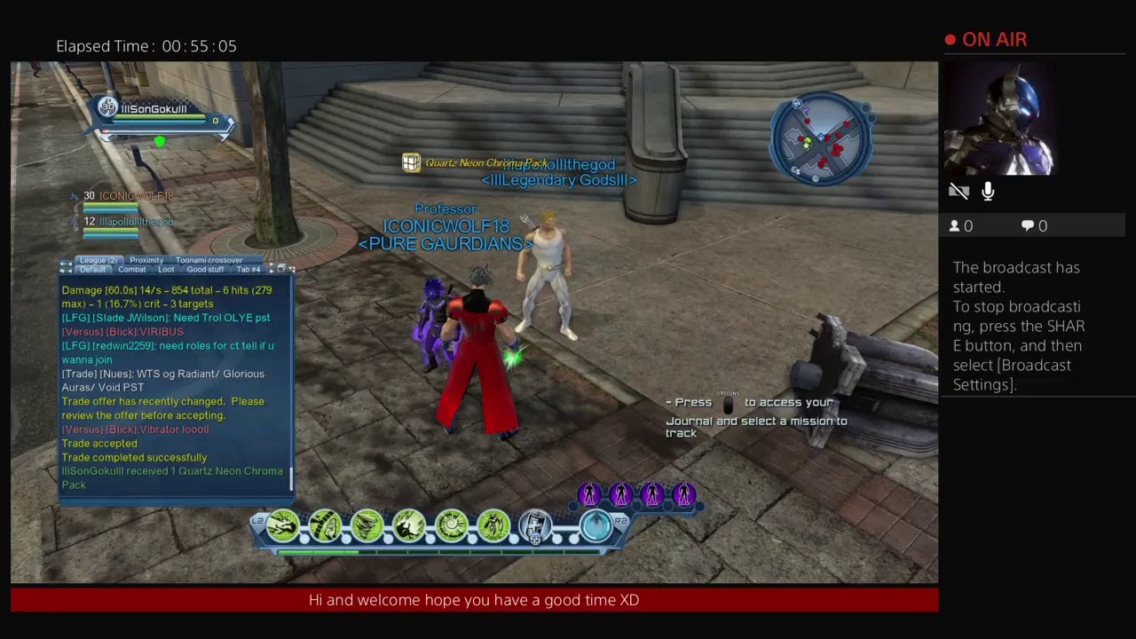 Hello again (dcuo and fortnite collab stream) - YouTube