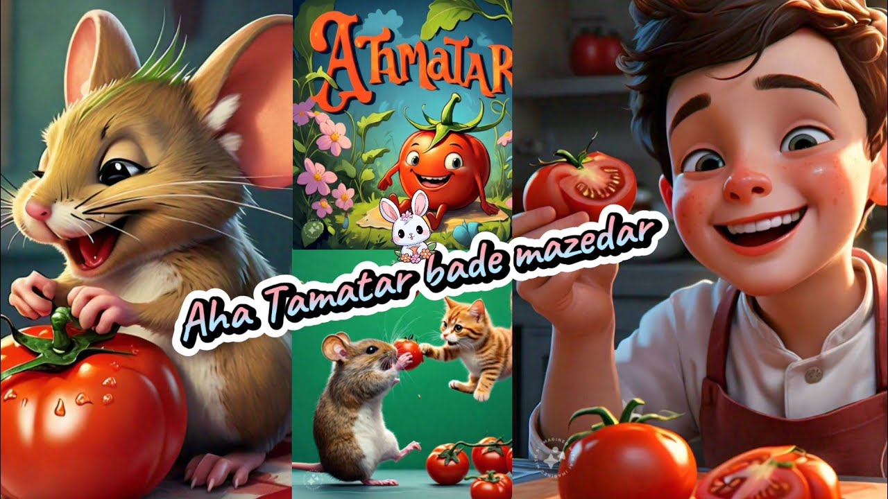 Aha Tamatar bade majedar song | Hindi poems for kids| nursery rhymes ...