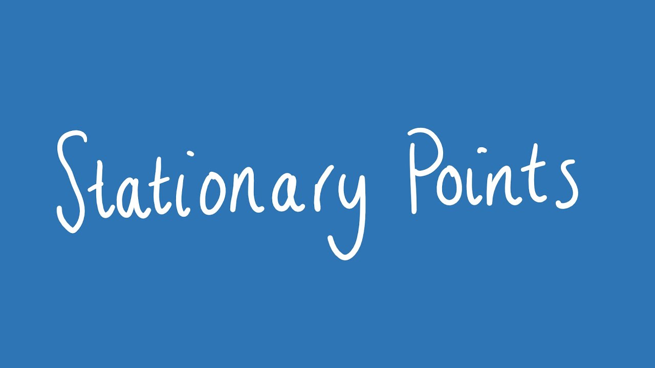 Stationary points | Unit 1 and 2 VCE Maths Methods - YouTube