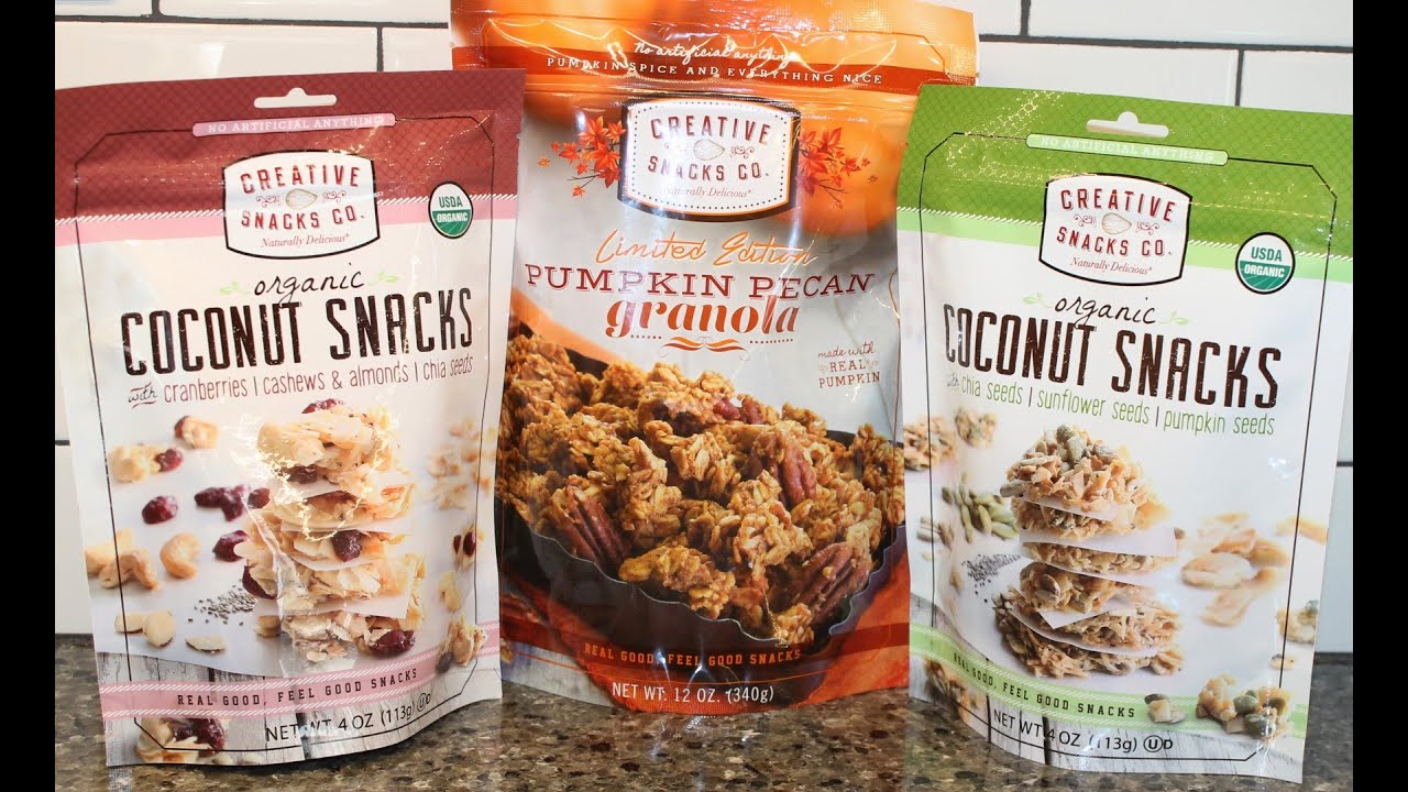 Creative Snacks Co. Pumpkin Pecan Granola & Coconut Snacks with ...
