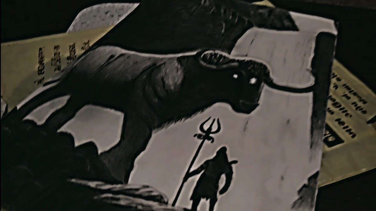 MAHADEV & NANDI Drawing 🔥part -2 - YouTube
