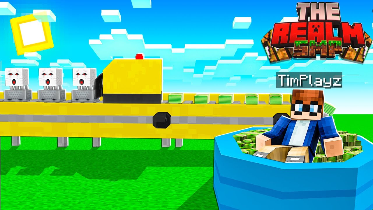 BUILDING a MONEY MAKING MACHINE in Minecraft - YouTube