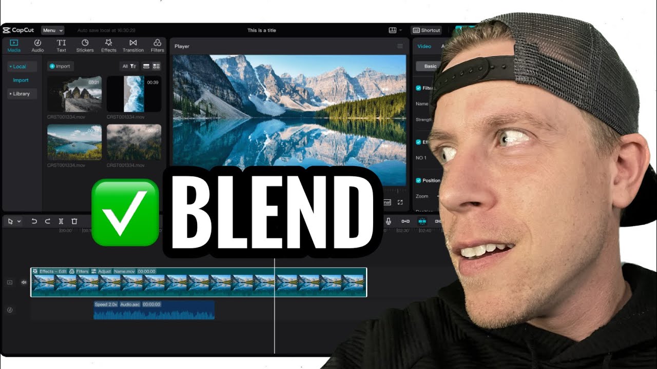How To Blend an Overlay In CapCut PC - YouTube