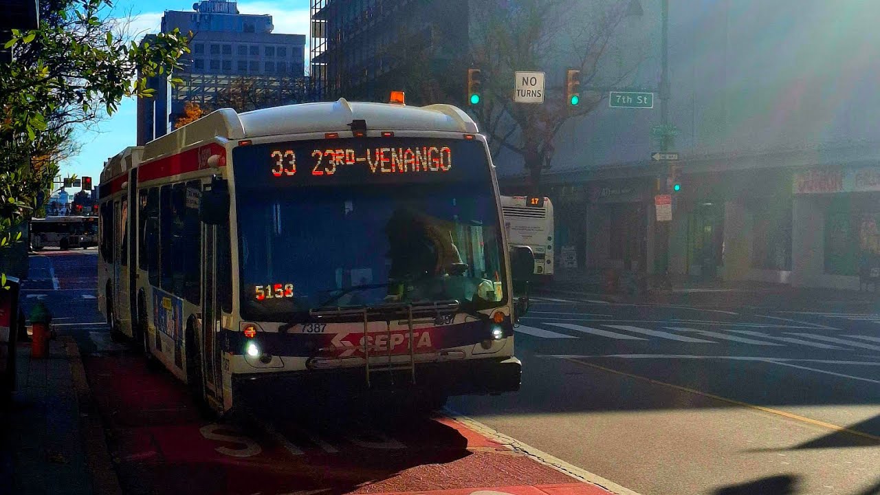 On Board: SEPTA NovaBus LFSA #7388 on Route 33, 5th-Market - YouTube