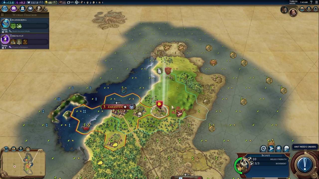 Civilization 6 Early Access Day 5: Spain Part 4 - YouTube