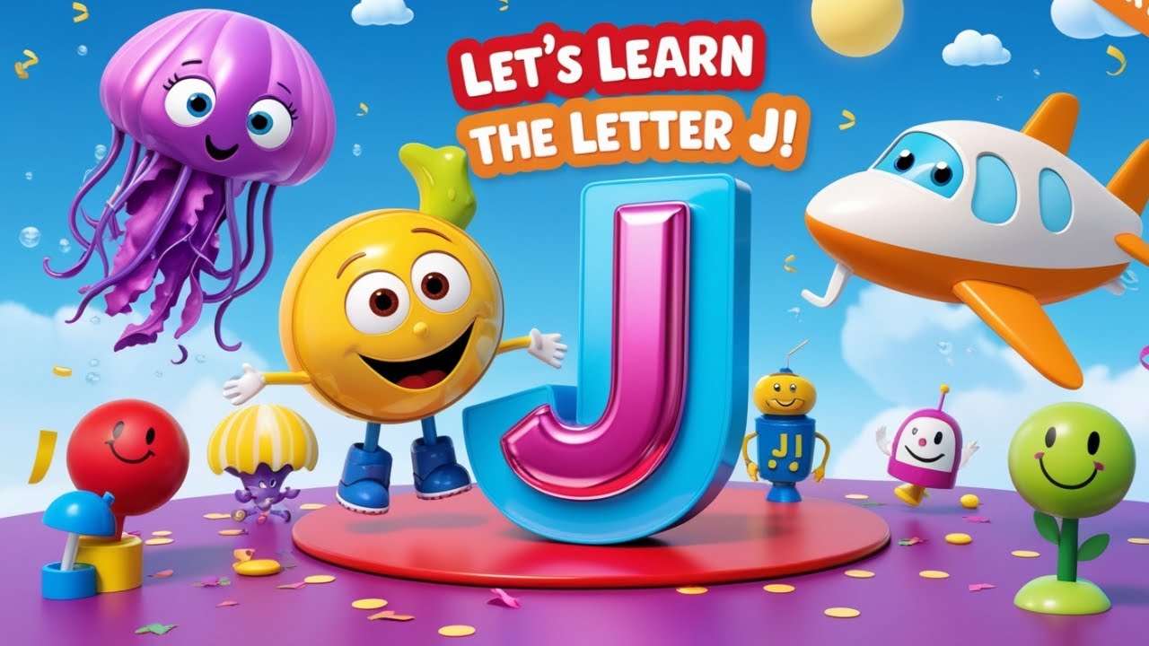 Phonics | The Letter J | ABC Rhymes For Children | Let's Learn About ...