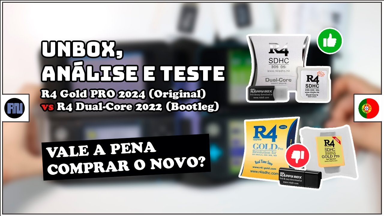 Unbox, Análise e Teste: R4 Gold PRO 2024 (Original) vs R4 Dual-Core ...